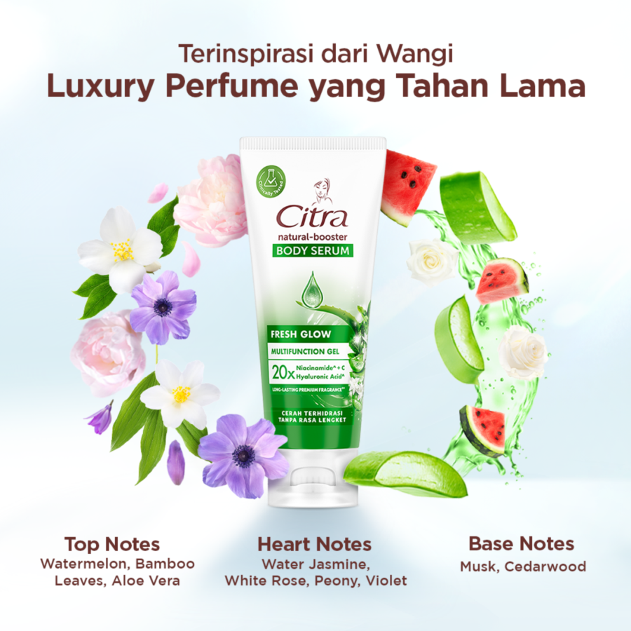 Citra Fresh Glow Multifuction Gel Aloe Bright UV Face & Body Lotion ...