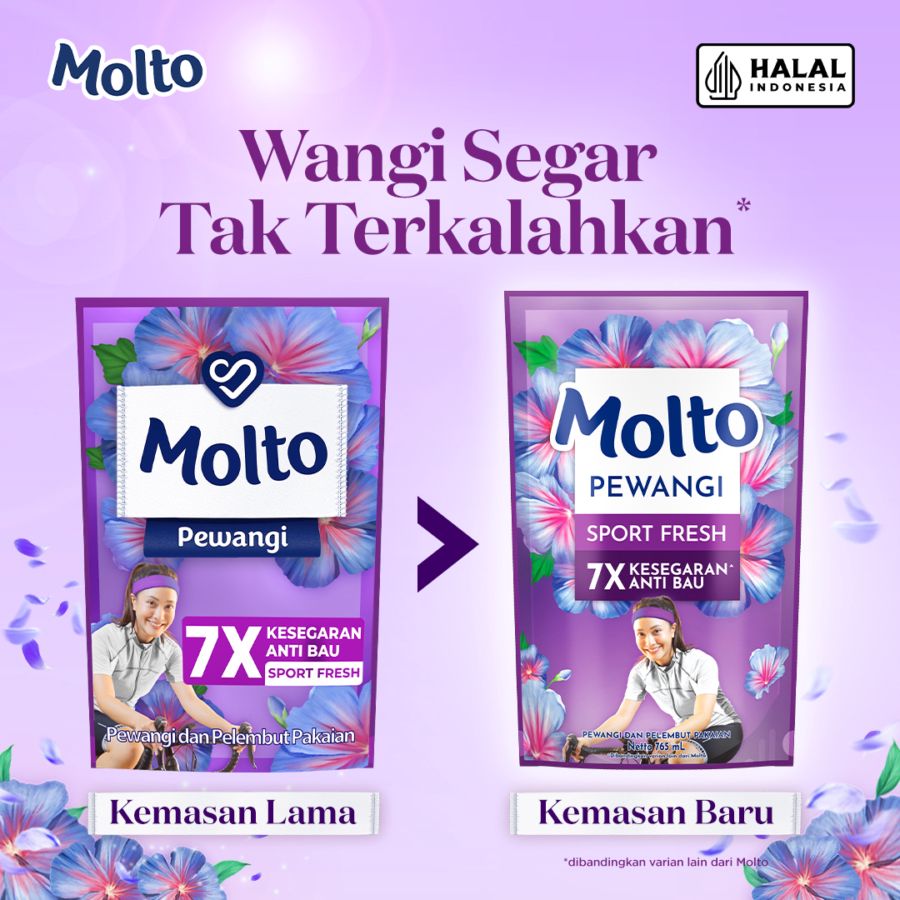 Molto Pewangi Sport Fresh Pelembut Pakaian 765ml | ASTRO