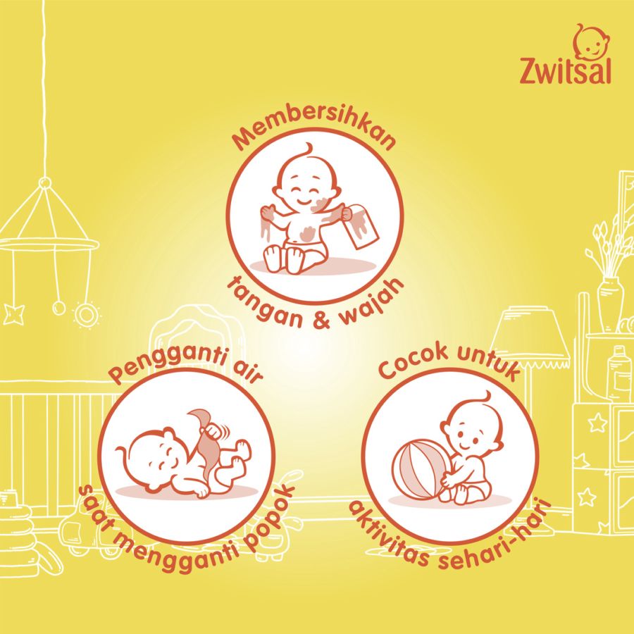 Zwitsal Baby Wipes Tissue Basah Sensitive 50sheets | ASTRO