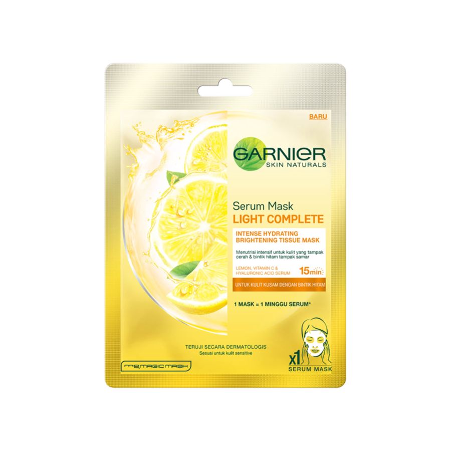 Garnier Light Complete Serum Mask Masker Wajah/Sheet Mask 1pcs | ASTRO