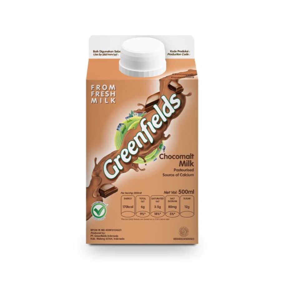 Greenfields Fresh Milk Choco Malt 500ml | ASTRO