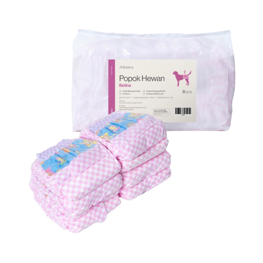 Popok Celana Anjing Betina M8 A Basics 1pack | ASTRO