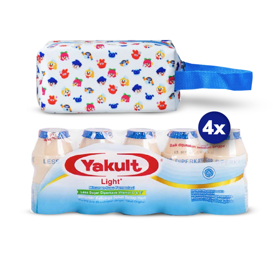 [Bundle] 4 Yakult Light Less Sugar 5 pcs + 1 Pencil Case Airo & Friends ...
