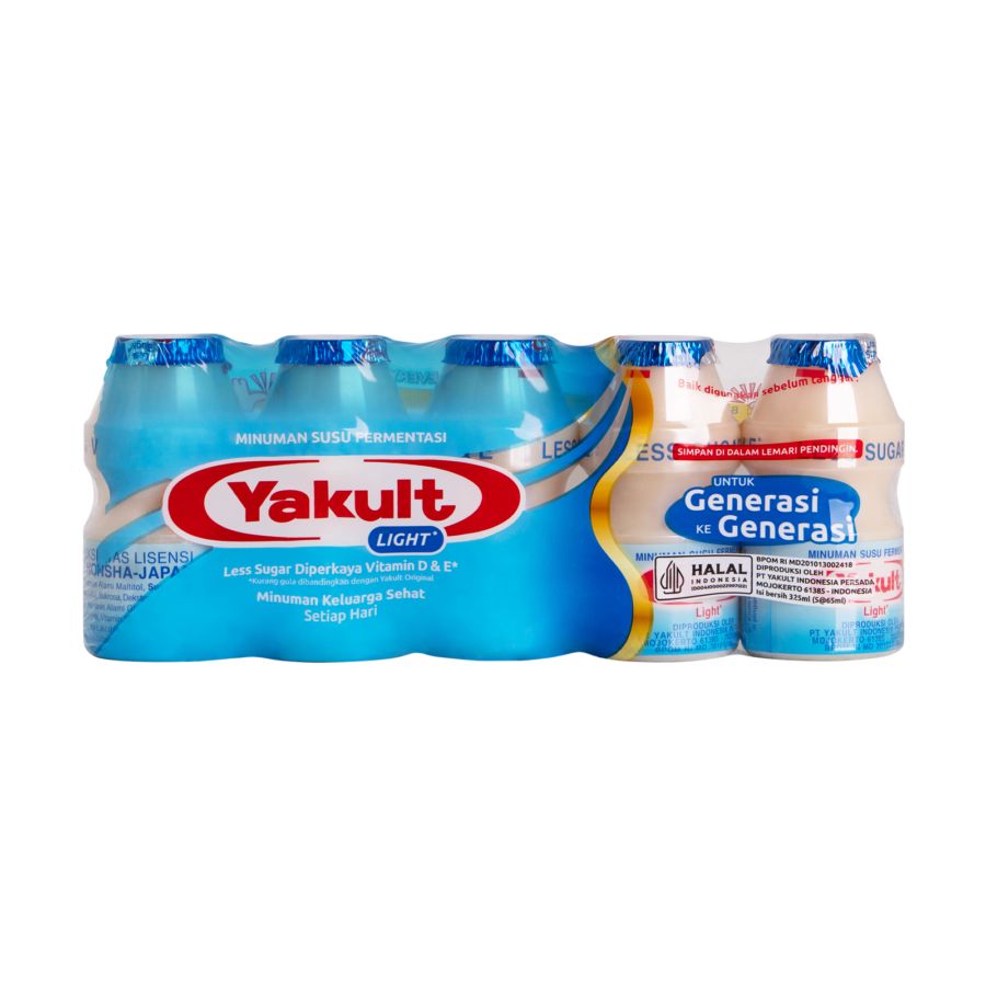 Yakult Light Less Sugar Minuman Probiotik 5pcs 5pcs | ASTRO