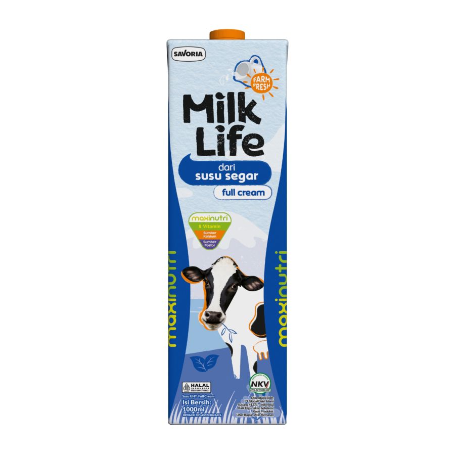 Milk Life Full Cream Susu UHT 1000ml | ASTRO