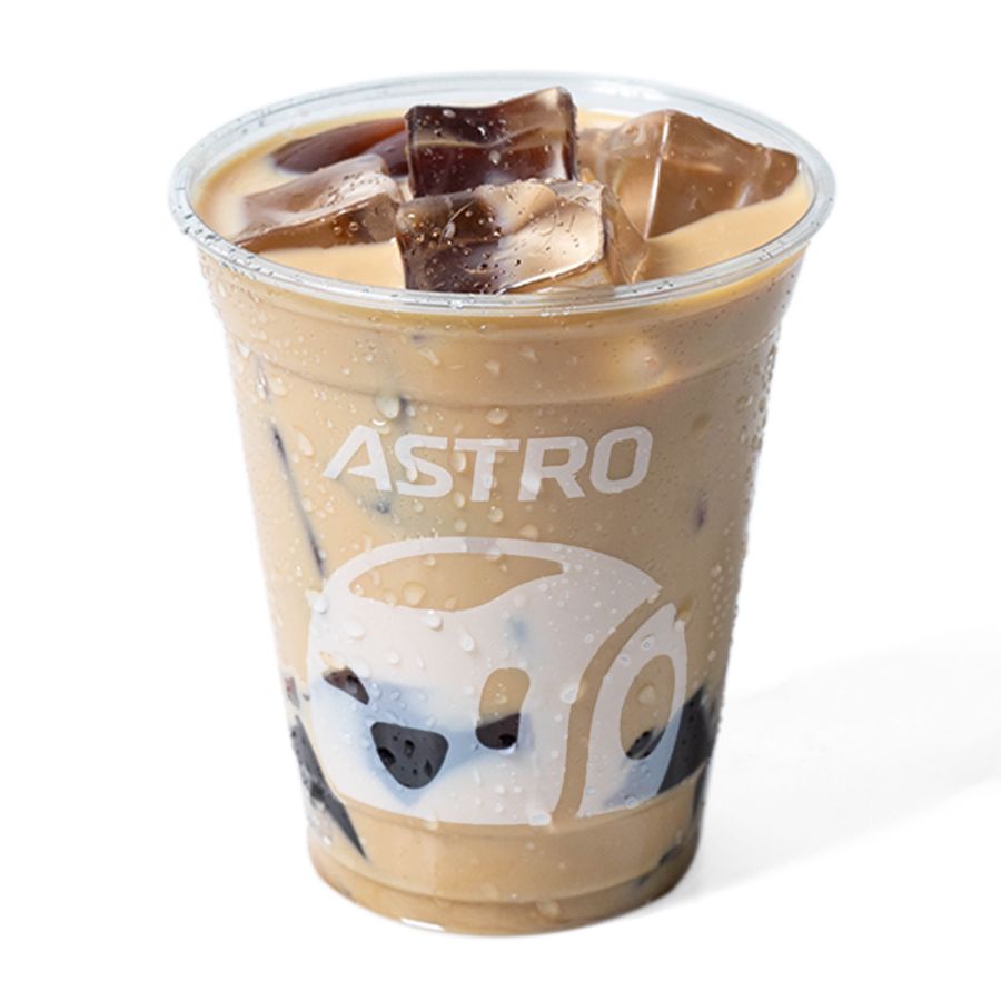 Grass Jelly Milk Tea 12oz | ASTRO