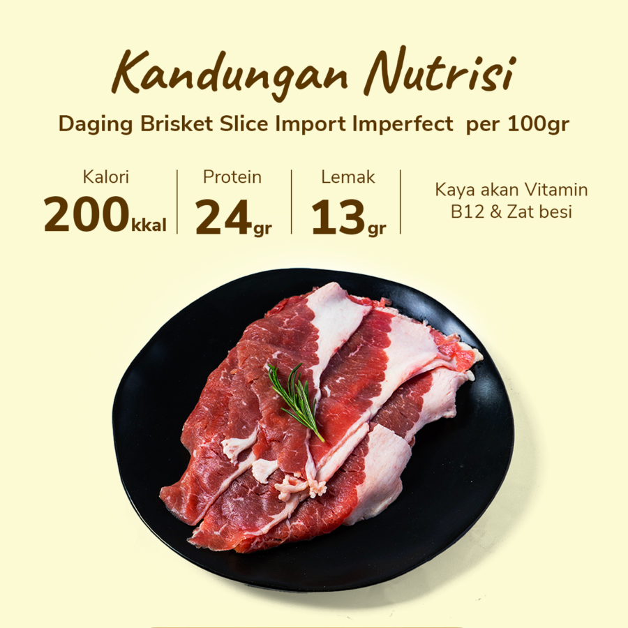 Daging Brisket Slice Import Imperfect Astro Basics 250gram | ASTRO